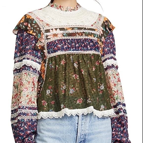 FARM Rio | Tops | Farm Rio Liberty Blouse Mixed | Poshmark